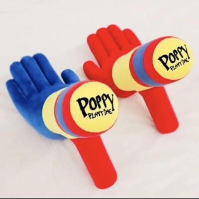 Poppy Playtime GrabPack Plush Set Red & Blue Hands Cosplay Toy Gift New ...