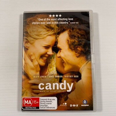 Candy (DVD, 2006) Heath Ledger, Abbie Cornish, Geoffrey Rush Region 4 ...
