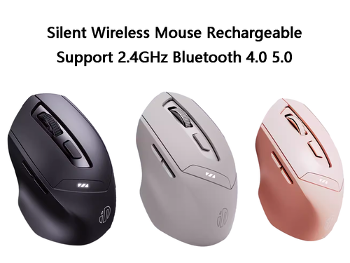 inphic Silent Wireless Mouse 3 Types 2.4GHz Bluetooth 4.0 5.0 ...