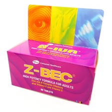 Z-bec Plus Zinc 600 MG Caplets B-complex Supplement 60 Count for sale ...