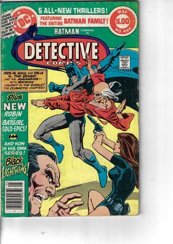 Detective 490 Black Lightning Batgirl Robin Batman VG/F 1980 Glossy ...