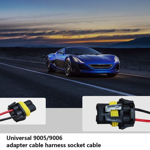 2*9005 9006 HB3 Fog Light Connector Wire Adapter Harness Socket Plug ...