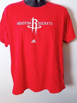 Houston Rockets Adidas Go-To Tee XL Red 100% Cotton T-Shirt | eBay