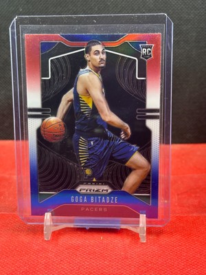 2019-20 Panini Prizm Red White Blue Refractor #264 Goga Bitadze Rookie ...