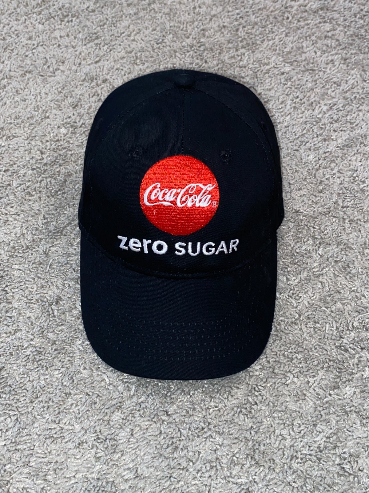 Coca Cola Zero Sugar Adjustable Hat Cap Black - Gem