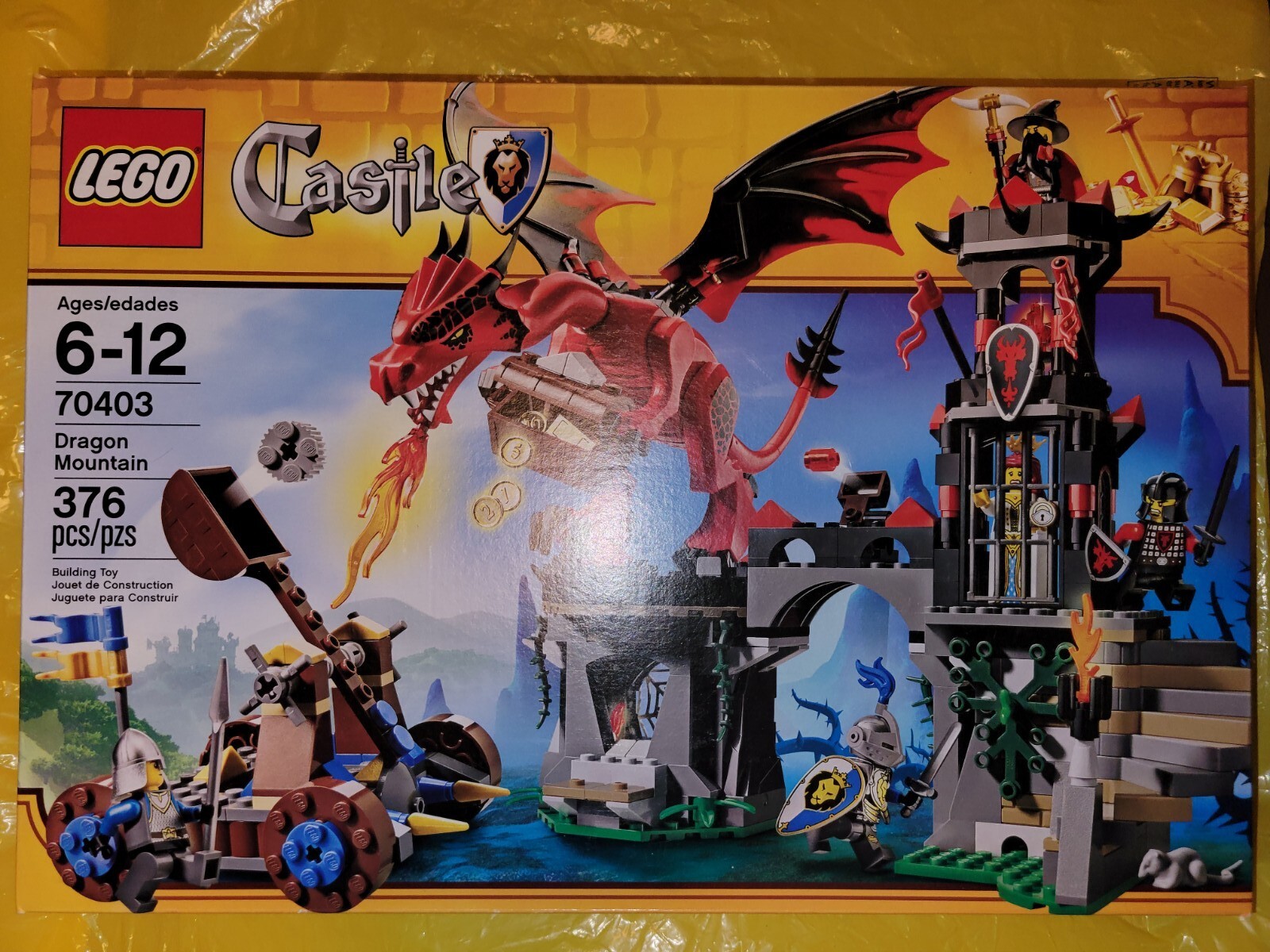 Sealed LEGO 70403 Castle Kingdoms Dragon Mountain Rare & Retired ...