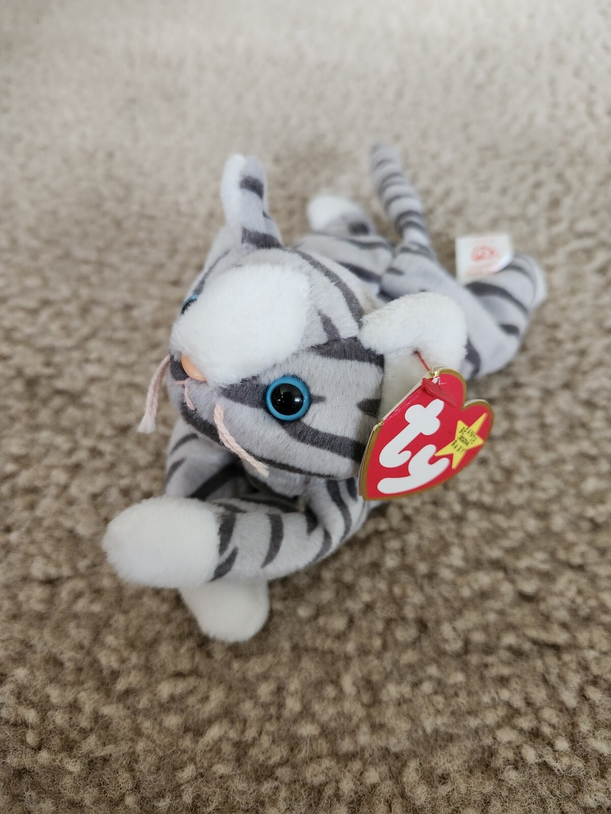 TY Beanie Babies - PRANCE the Gray Tabby Cat | eBay