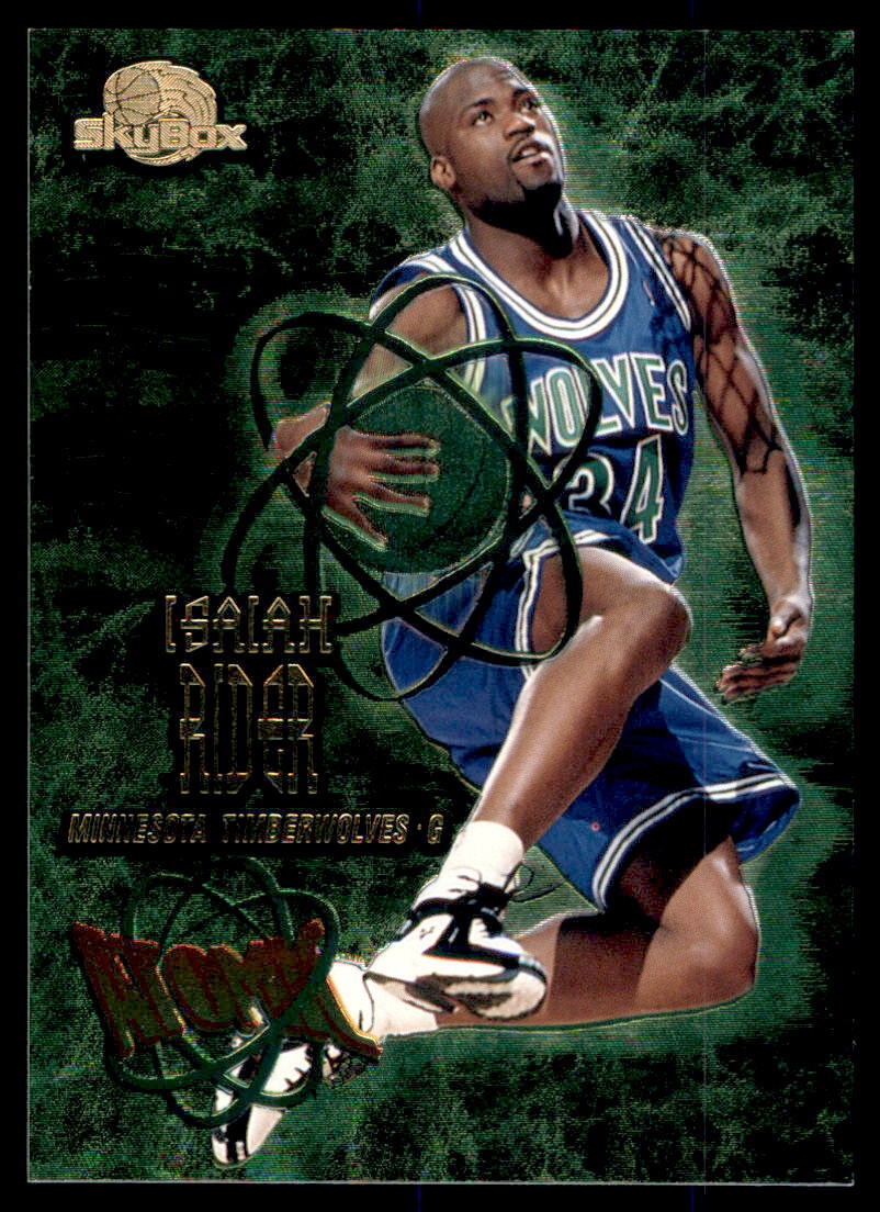 1995-96 SkyBox Premium Atomic Isaiah Rider Minnesota Timberwolves #A8 ...