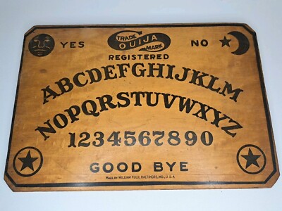 Antique William Fuld Ouija Game Board Wood Vintage Baltimore MD Early ...