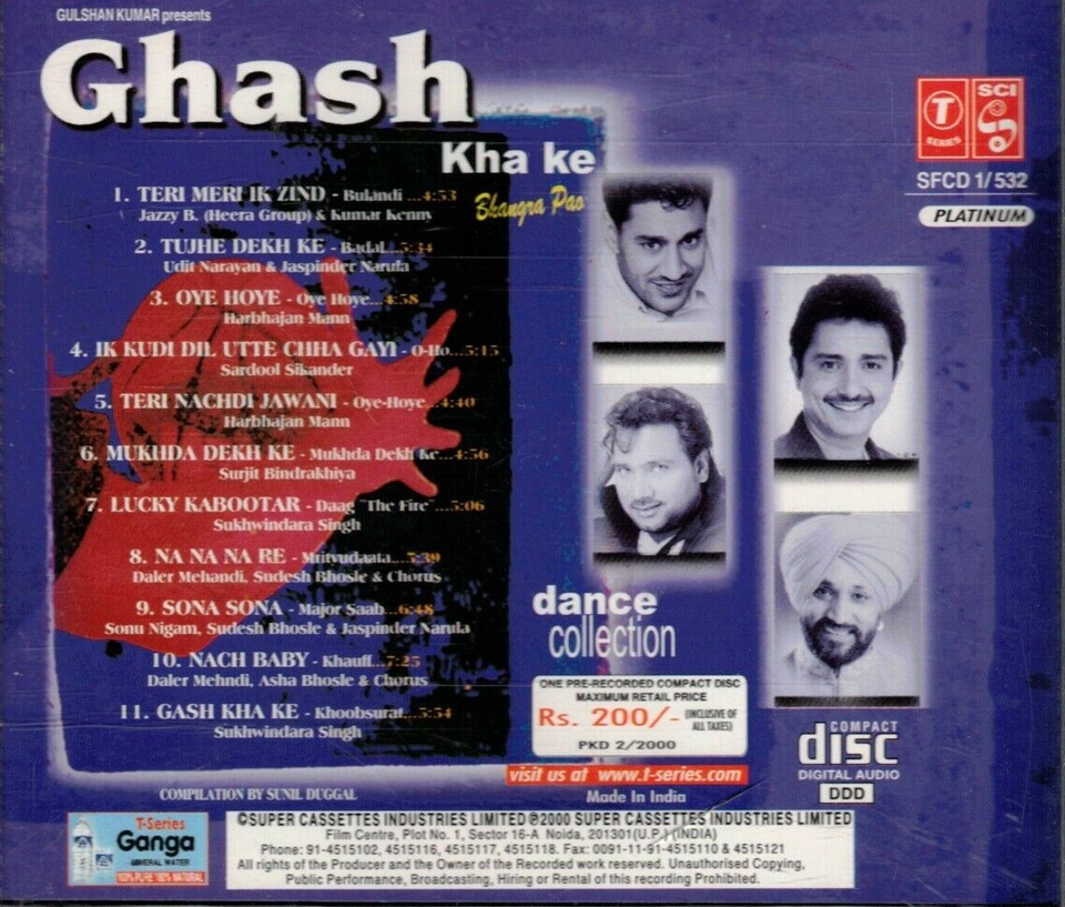 Ghash kha ke bhangra pao - mix - Punjabi music [ CD ] T series | eBay