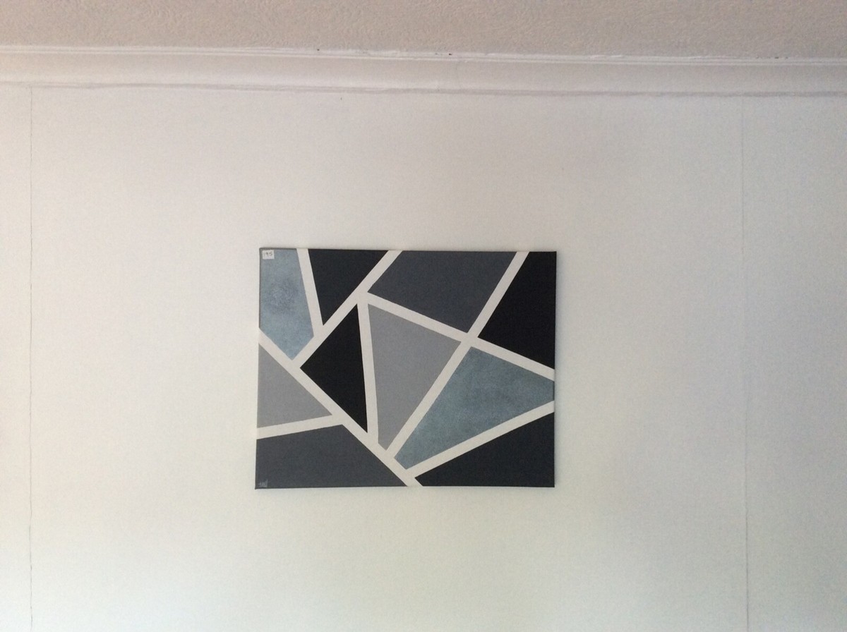 Masking Tape Painting On Canvas
