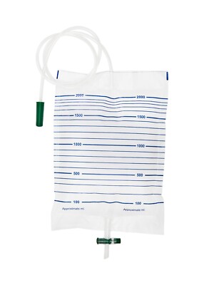 2L Catheter Night Bag - Urine Bag - Nephrostomy Bag for Catheter Non ...