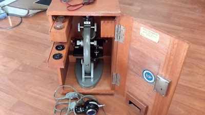 Rare Vintage Tiyoda Tokyo No. 42333 Microscope Set With Wooden Case | eBay