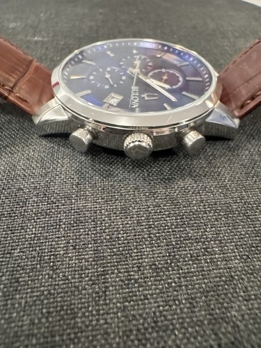 Bulova Sutton Men's Chronograph Blue Dial Stainless Steel Quartz Watch ...