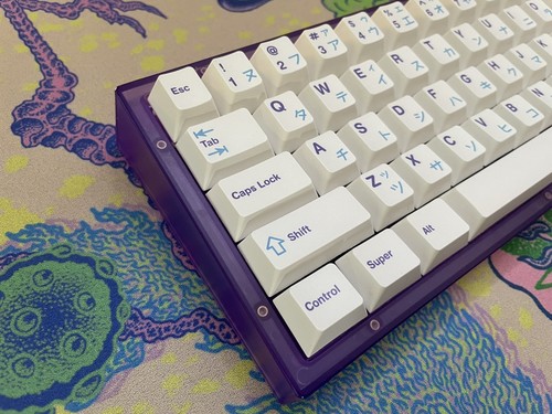 Novel Keys NK65 Entry Edition Atomic Purple Keyboard W/case & Katakana ...