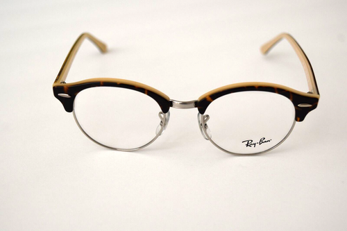 ***Ray-Ban Round Silver Havana Optical RB4246-V5239 47-19-140 ...