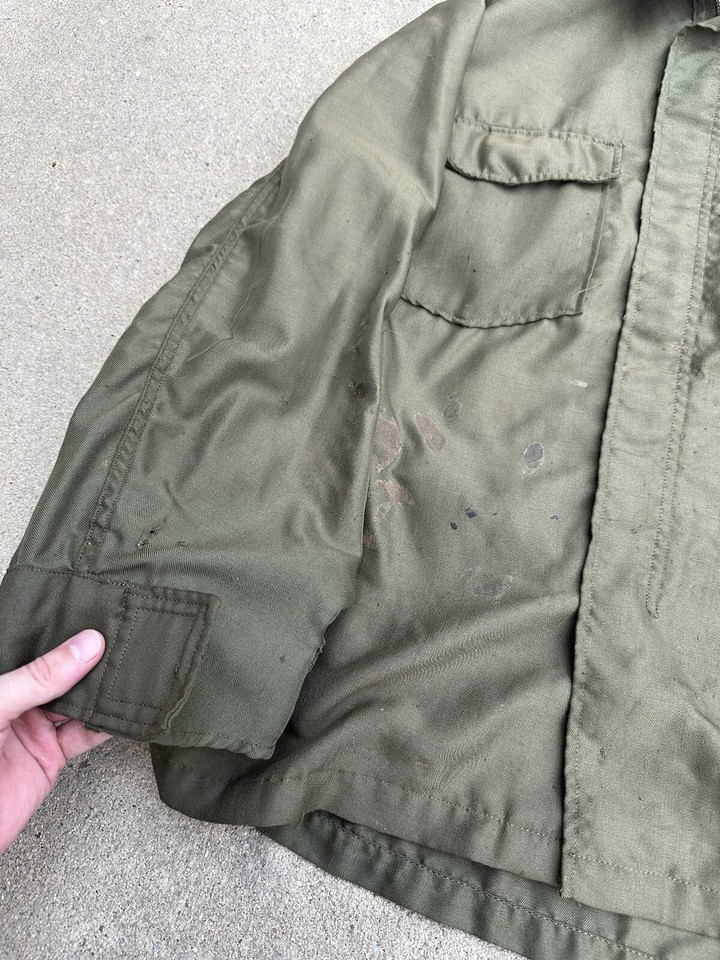 Vtg 70s US Military Army Dsa 100-71-C-1435 Scovill Gripper Zipper ...