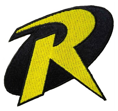 DC Comics Robin Embroidered Iron On Patch Superheros 3.5" x 3" | eBay
