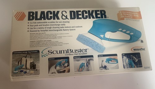 BLACK & DECKER (S200) ScumBuster Scum Buster Cordless Wet Scrubber New ...