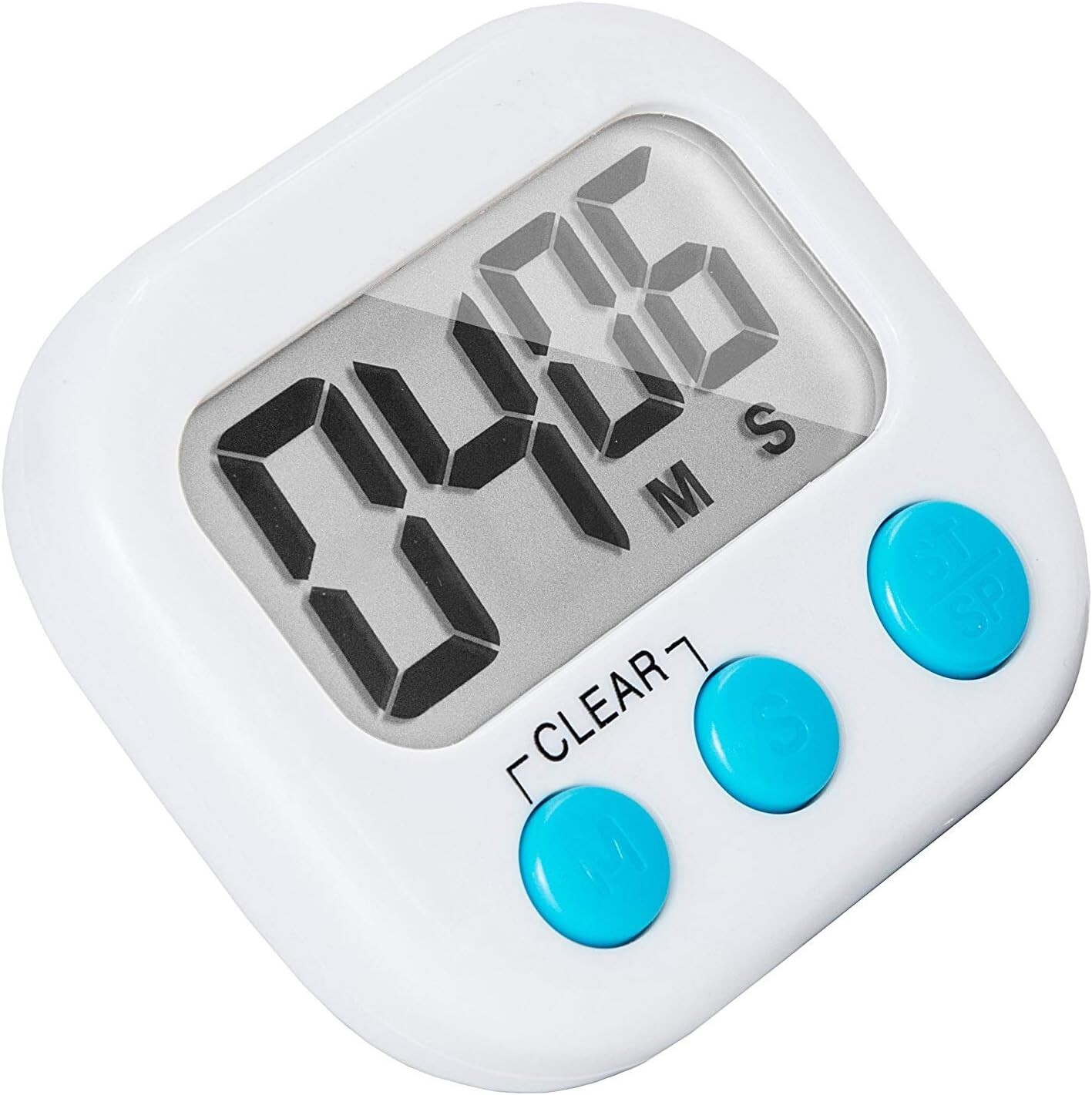6 Pack Small Digital Kitchen Timer Magnetic Back and Stand With On/Off ...