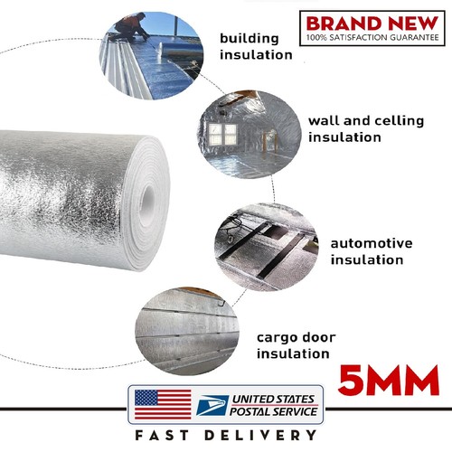 60"x40" REFLECTIVE Car Insulation Sound Deadening Heat Shield Thermal ...