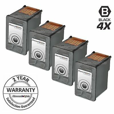 4pk C9351AN BLACK Ink Cartridge for HP 21 DeskJet F4194 F4190 F4188 ...