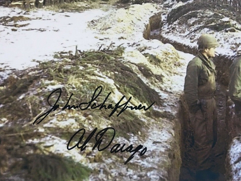 AL DARAGO & JOHN SCHAFFNER BATTLE OF THE BULGE VETERANS RARE SIGNED ...