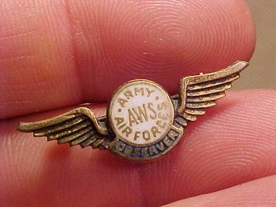 ORIGINAL WWII AAF AWS AIRCRAFT WARNING SERVICE OBSERVER WINGS PIN | eBay