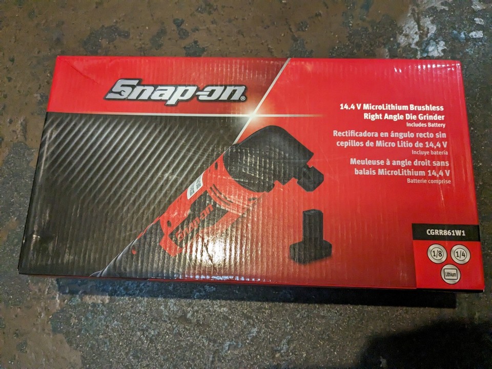 Snap On CGRR861W1 14.4V Right Angle Die Grinder With Battery New! | eBay