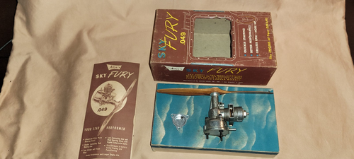 Vintage Model Airplane Engine - Allyn Sky Fury .49 New in Box and ...
