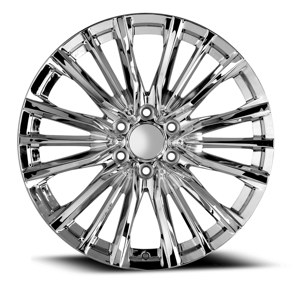 4 New Cadillac V Rep Wheels 22x9 Chrome OE 22" Silverado Yukon Tahoe | eBay
