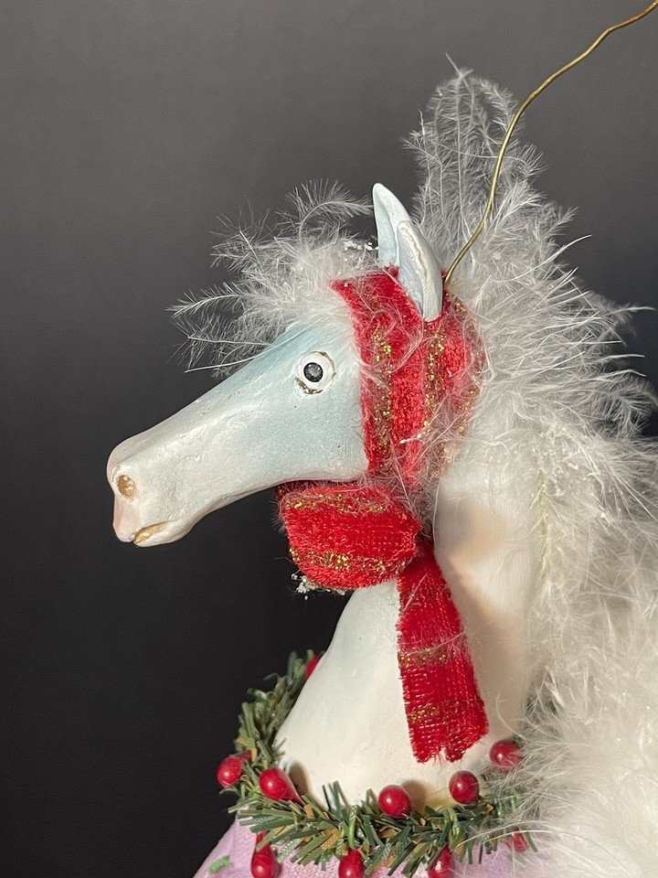 Dept 56 Patience Brewster Christmas Krinkles Horse 18”x8” Figurine #37986 | eBay