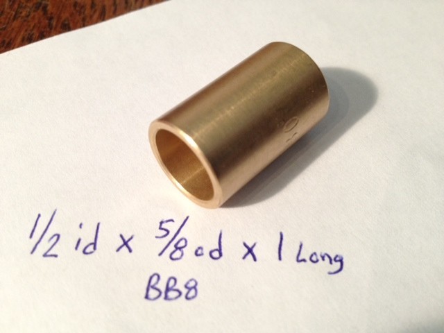 Bronze Bushing Bearing New 1/2 id x 5/8 od x 1 Bush Brass motor gearbox ...