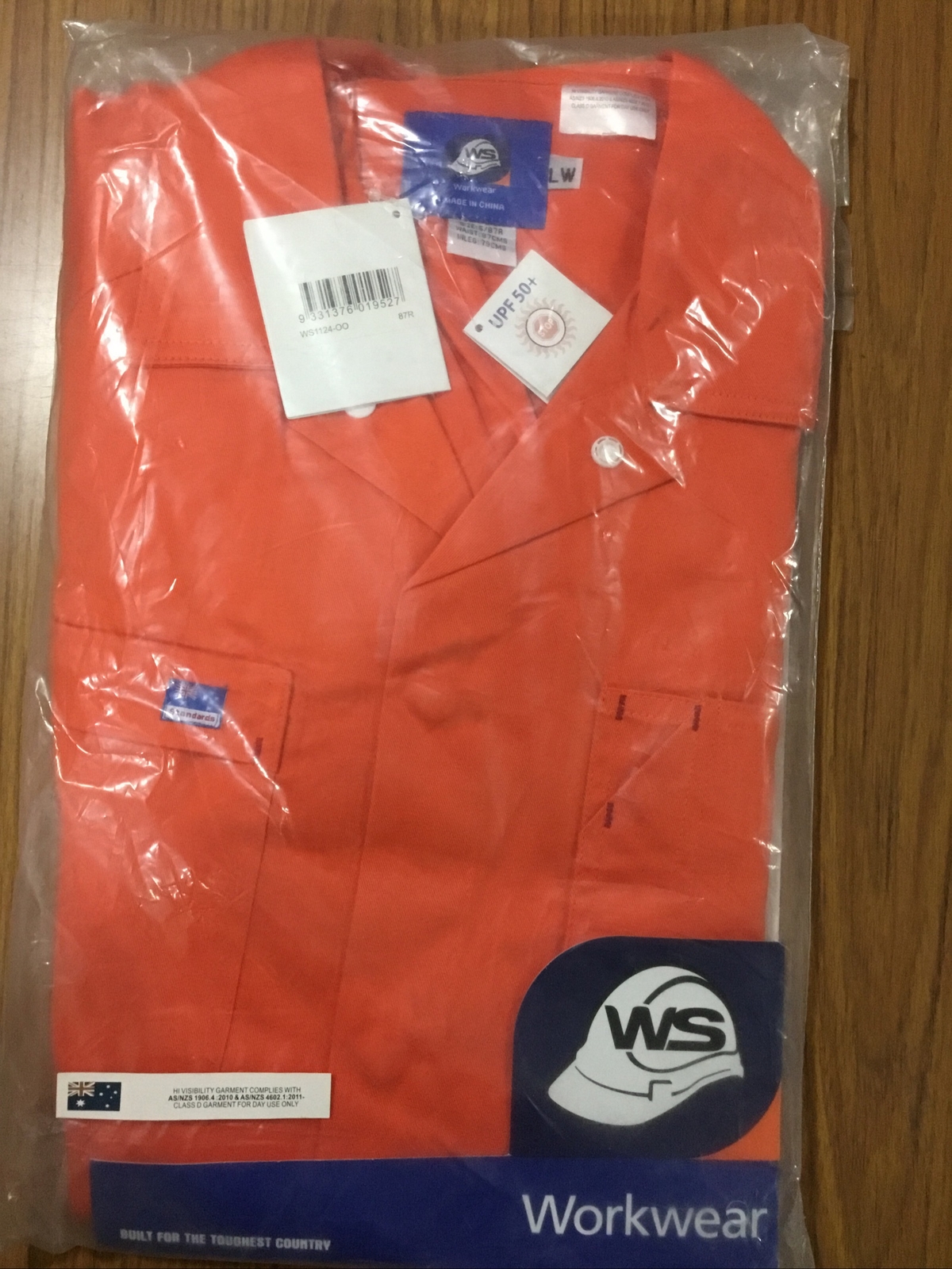 Worksense Work Overalls Size 89L Orange Lightweight Cotton Coverall ...