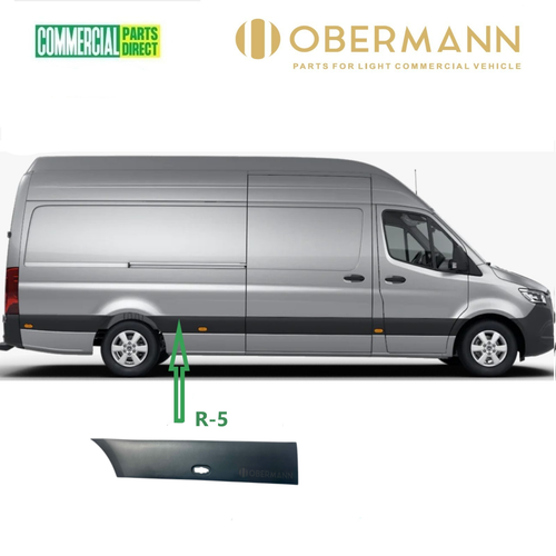 NEW REAR WHEEL ARCH SIDE PROTECTIVE TRIM MOULD. BENZ SPRINTER W907 18 ...