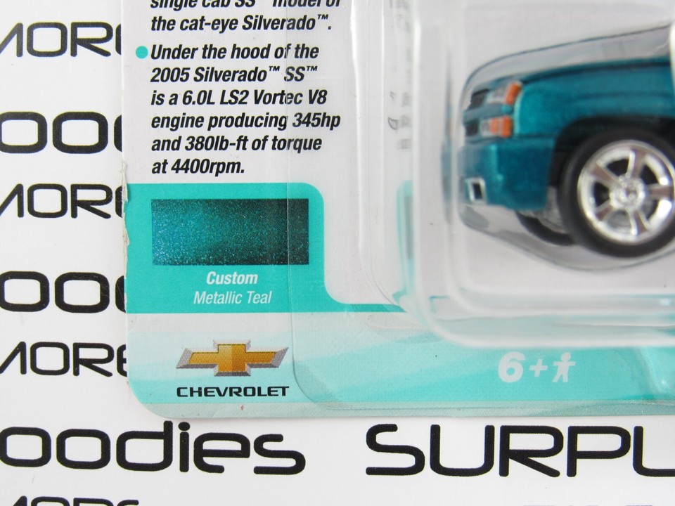 Auto World 2025 R1 Muscle Trucks: Teal 2005 CHEVROLET Chevy SILVERADO ...