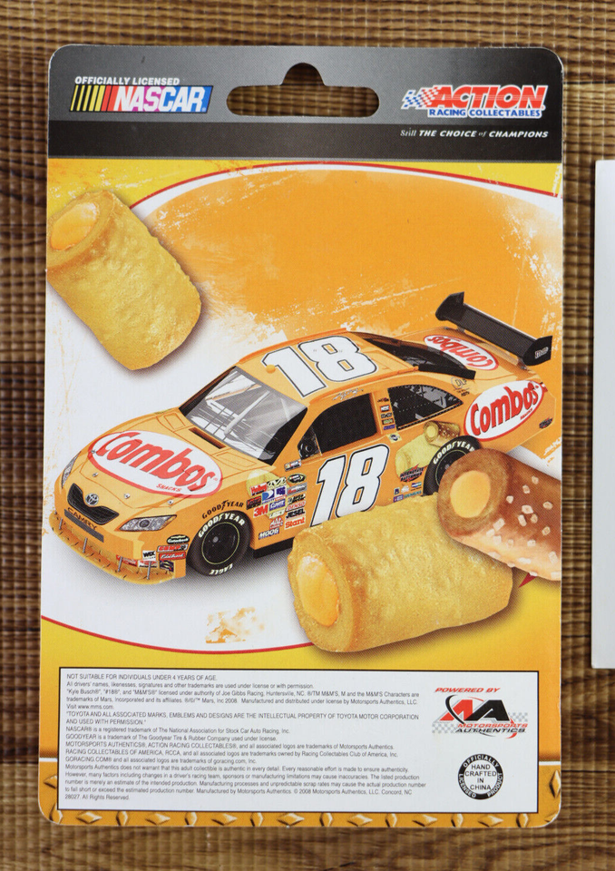 2008 Action Silver Series NASCAR COMBOS 1:64 Kyle Busch #18 Diecast ...