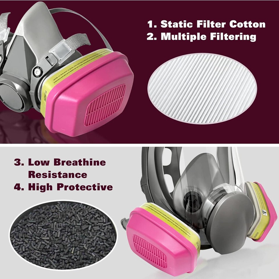 1 Pair Respirator Cartridge/Filter 60926 for 6000, 6800 and FF-400 ...