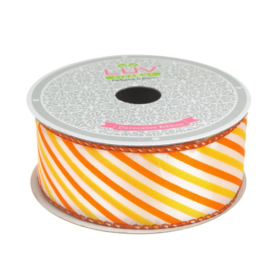 Candy Summer Striped Polyester Ribbon, 1-1/2-inch, 10-yard | eBay