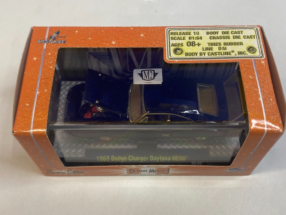 M2 MACHINES 1/64 SCALE DETROIT MUSCLE 1969 DODGE CHARGER DAYTONA HEMI ...
