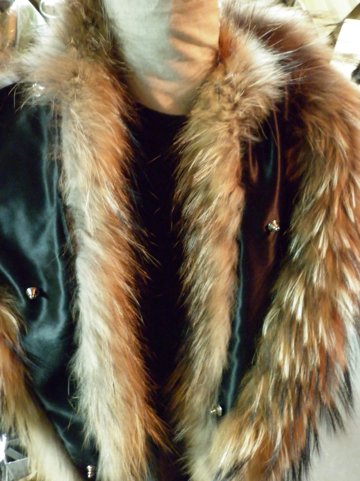 Real Finn Raccoon Fur Collar Finnish Men Women Detachable New | eBay