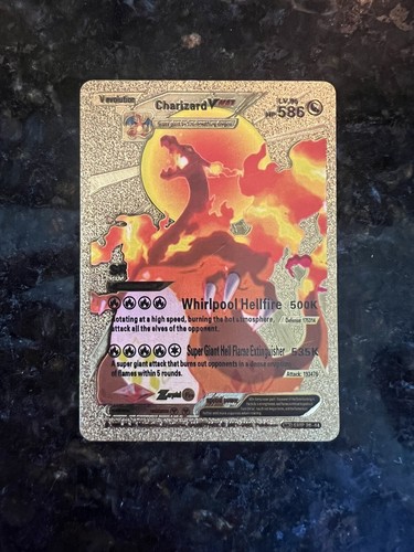 Charizard VMax Whirlpool Hellfire Gold Foil Pokémon LV. 95 HP 586 | eBay