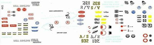 Fred Cady 445 Northwind 62 Chevrolet-Bill Jenkins Drag decal | eBay