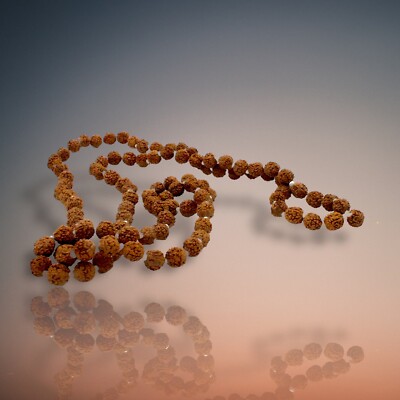 108 Beads Rudraksha Jaap Mala Rosary Beads 108+1 Meditation Prayer Mala ...