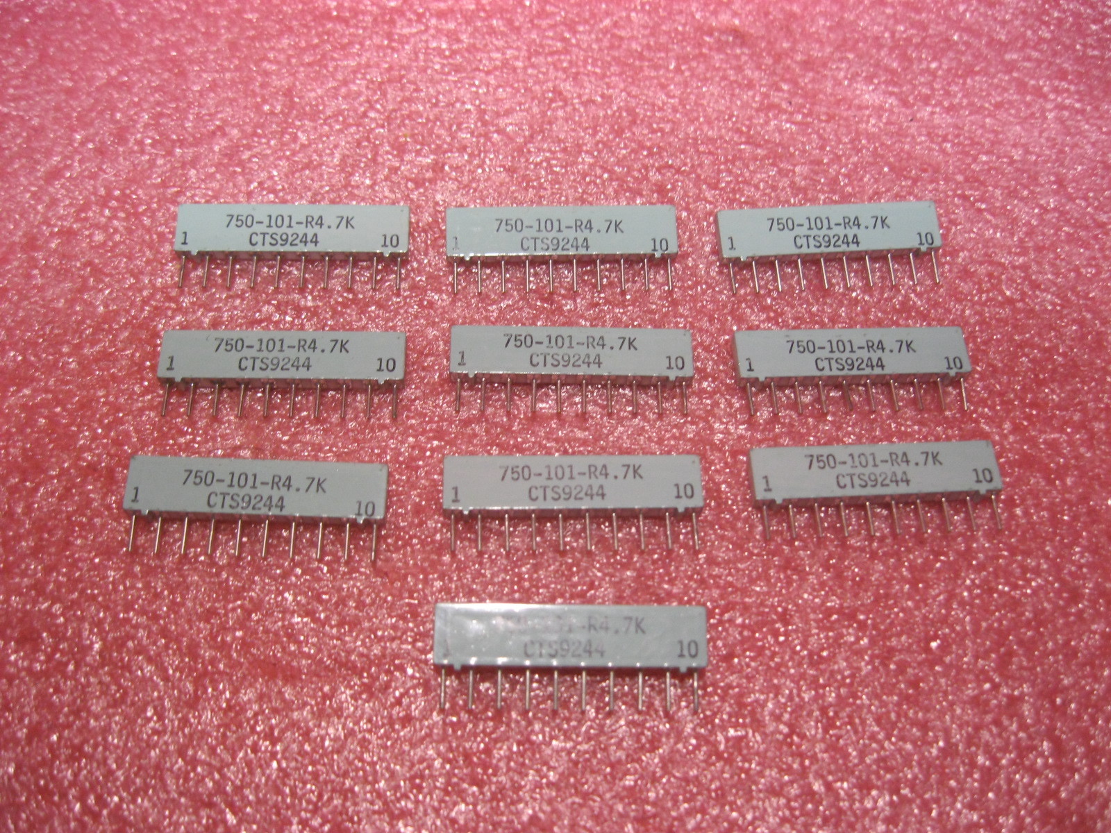 750-101-R4.7K CTS Resistor Network 4.7K Ohm 10 Pin 9 Res Lot of 10 | eBay