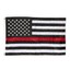 3x5 Embroidered Sewn USA Fire Dept Thin Red Line 210D Nylon Flag 3'x5 ...