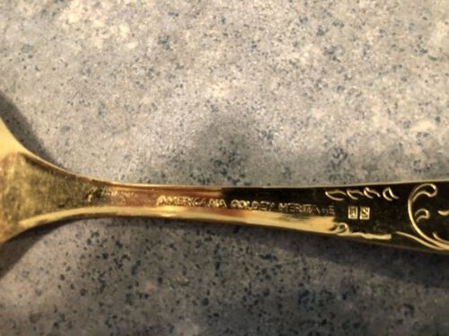 Internatl Silver Americana Golden Heritage Serving Utensils Spoon, Fork ...