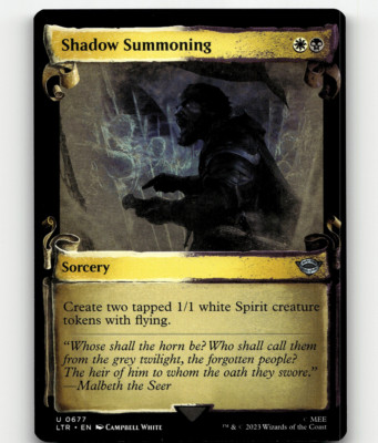 MTG Shadow Summoning (Showcase Scrolls) 677 The Lord of the Rings | eBay