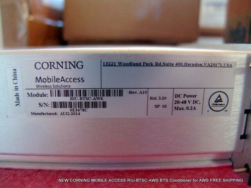 NEW CORNING MOBILE ACCESS RIU-BTSC-AWS BTS Conditioner for AWS FREE SHIPPING | eBay