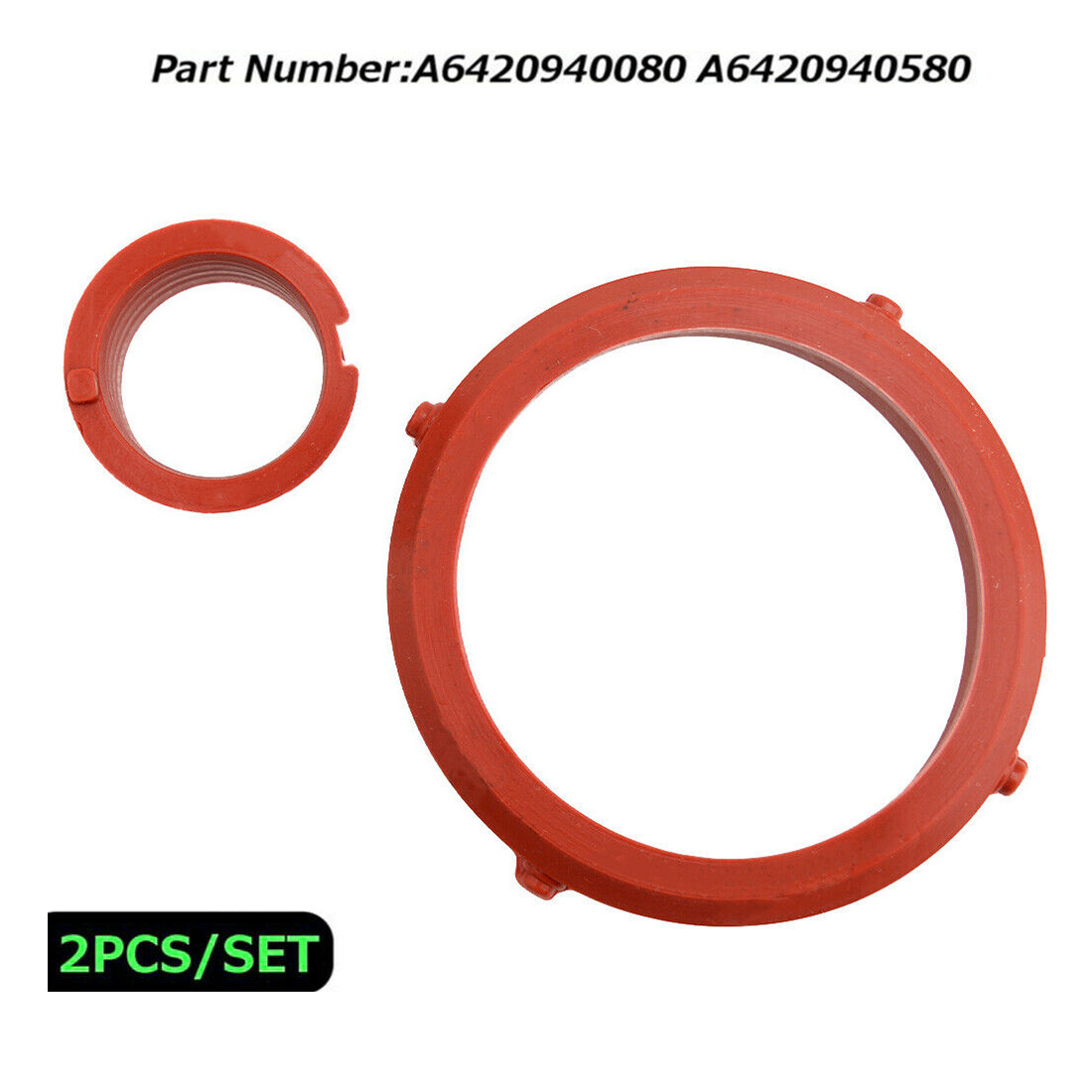 A6420940580 Red Turbo & Breather Intake Seal Set For Mercedes Benz ...